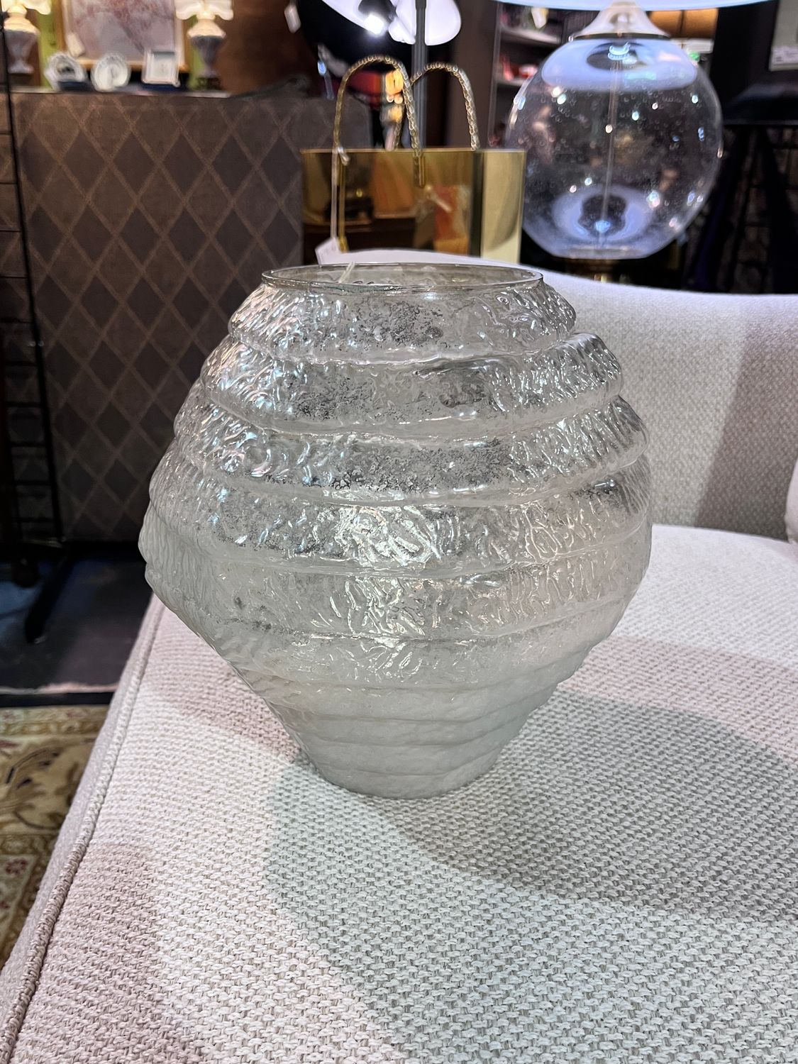 Glass Beehive Vase