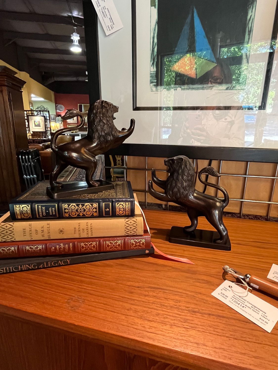 PAIR of Bombay Lion Bookends