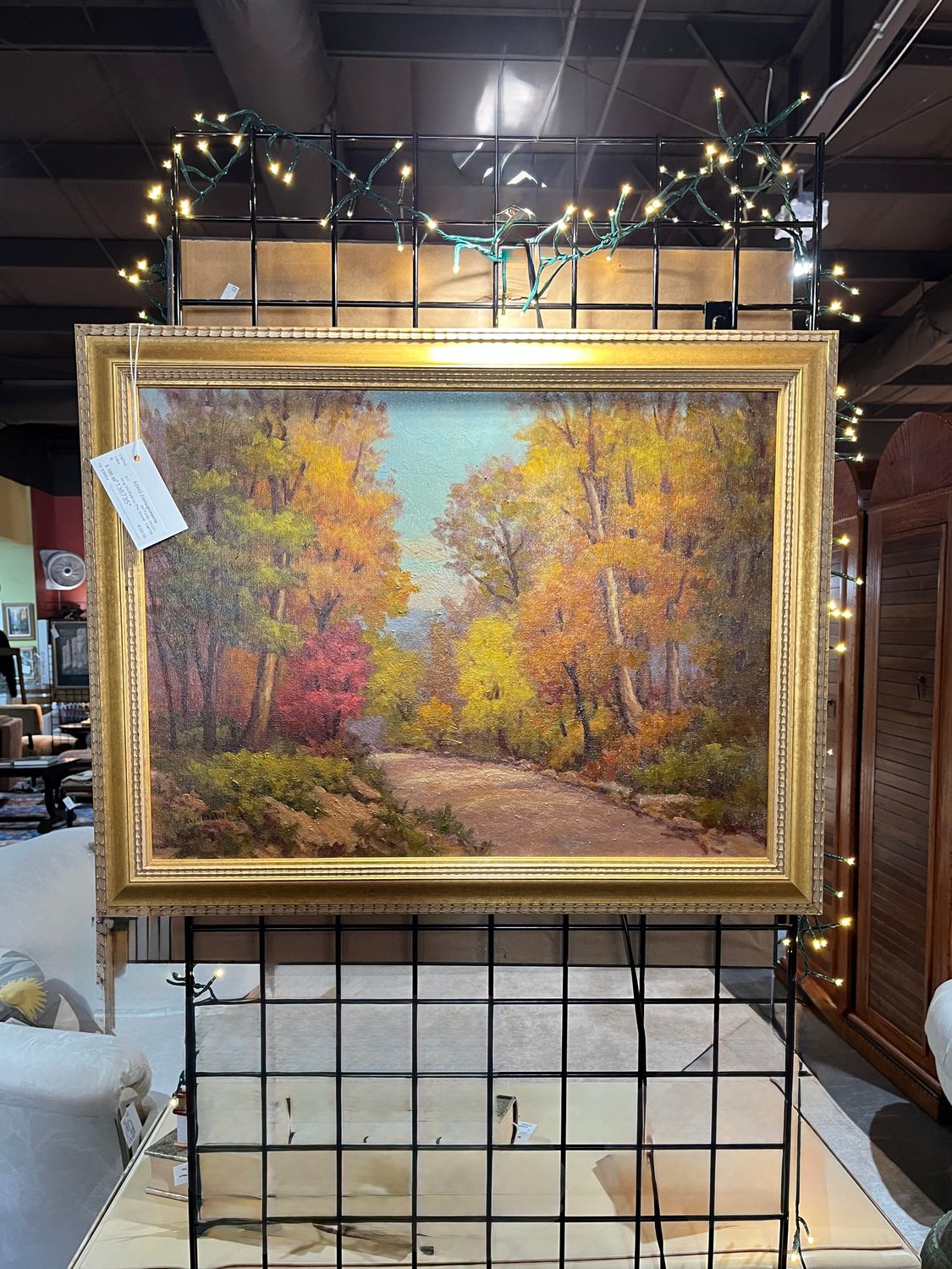 Original Oil - Path in the Woods