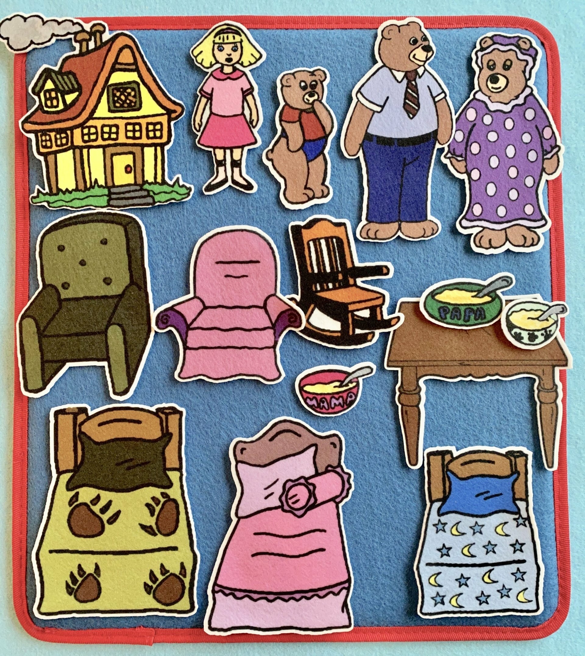 Goldilocks And The Three Bears Flannel Board Printables