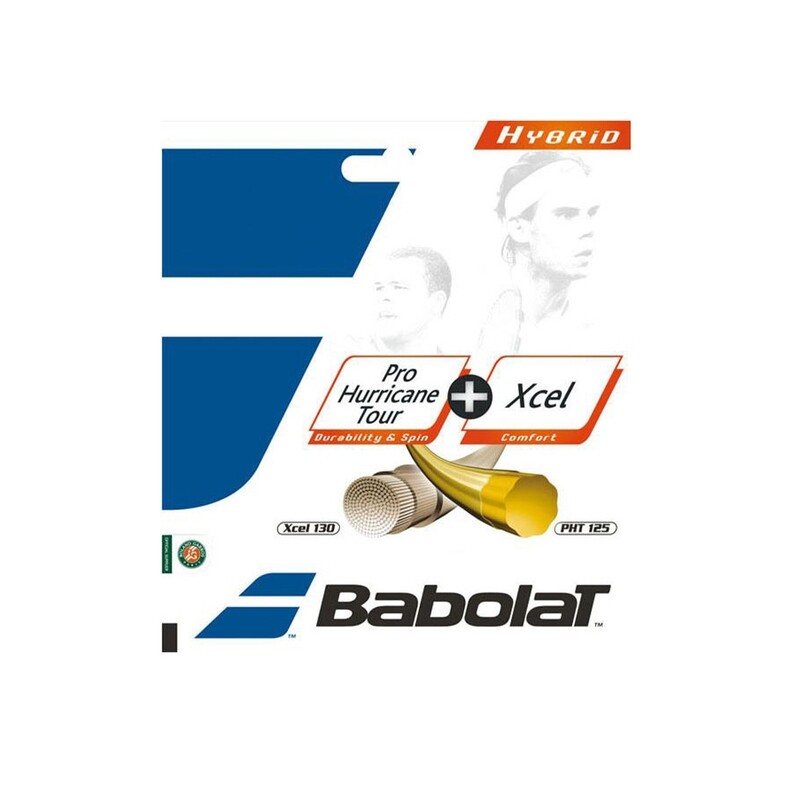 Babolat Tennis String Hybrid PHT 125 + XCEL 130