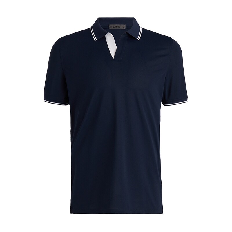 G/FORE Men’s Johnny Collar Tech Piqué Banded Sleeve Polo