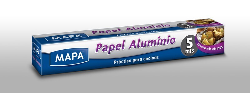 MAPA PAPEL ALUMINIO x5m