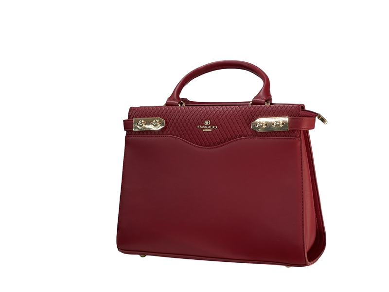 BAGCO Luxe Ruby Structured Handbag