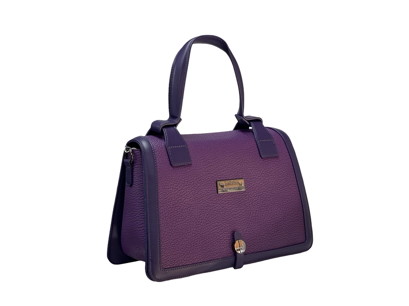 BAGCO Purple Signature Satchel – Bold Elegance, Everyday Power