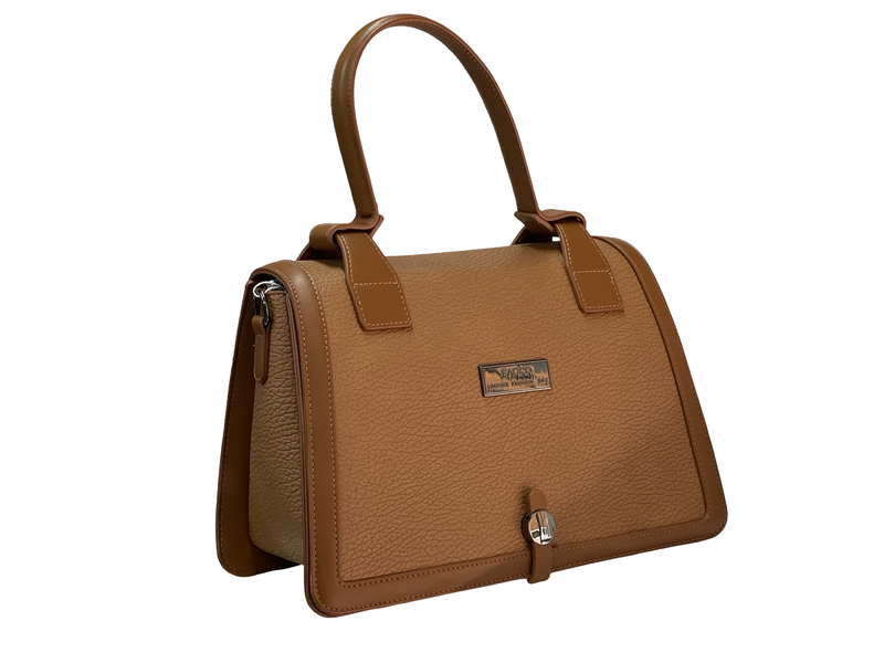 BAGCO Brown Signature Satchel – Bold Elegance, Everyday Power