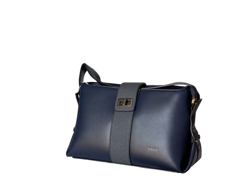 BAGCO Luxurious Blue Handbag – Elegant & Spacious | Shop Online