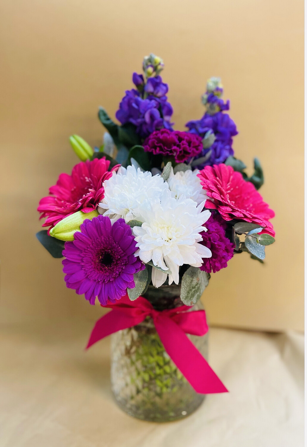 Posy In Vase - Store - Thistles Florist