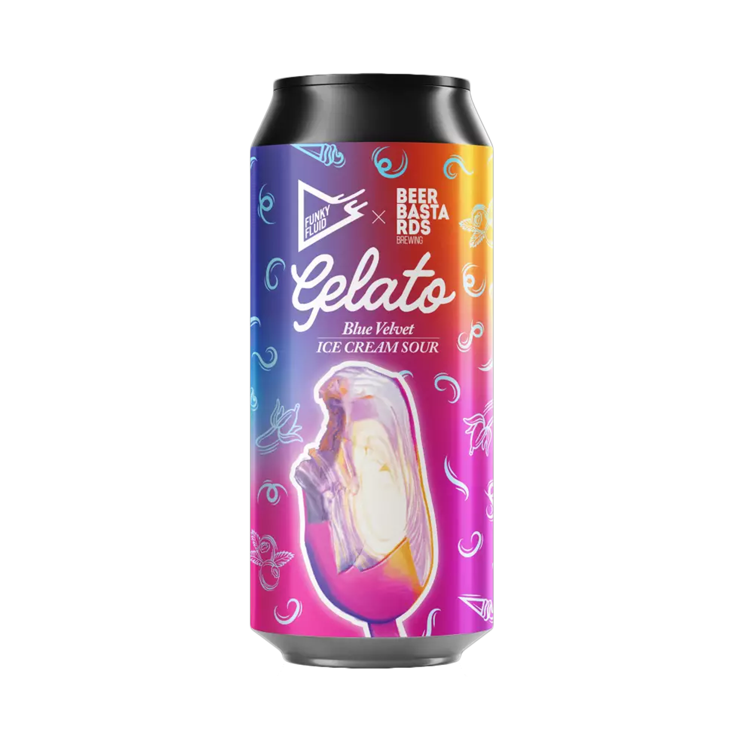Funky Fluid x Beer Bastards Gelato Blue Velvet Ice Cream Sour
