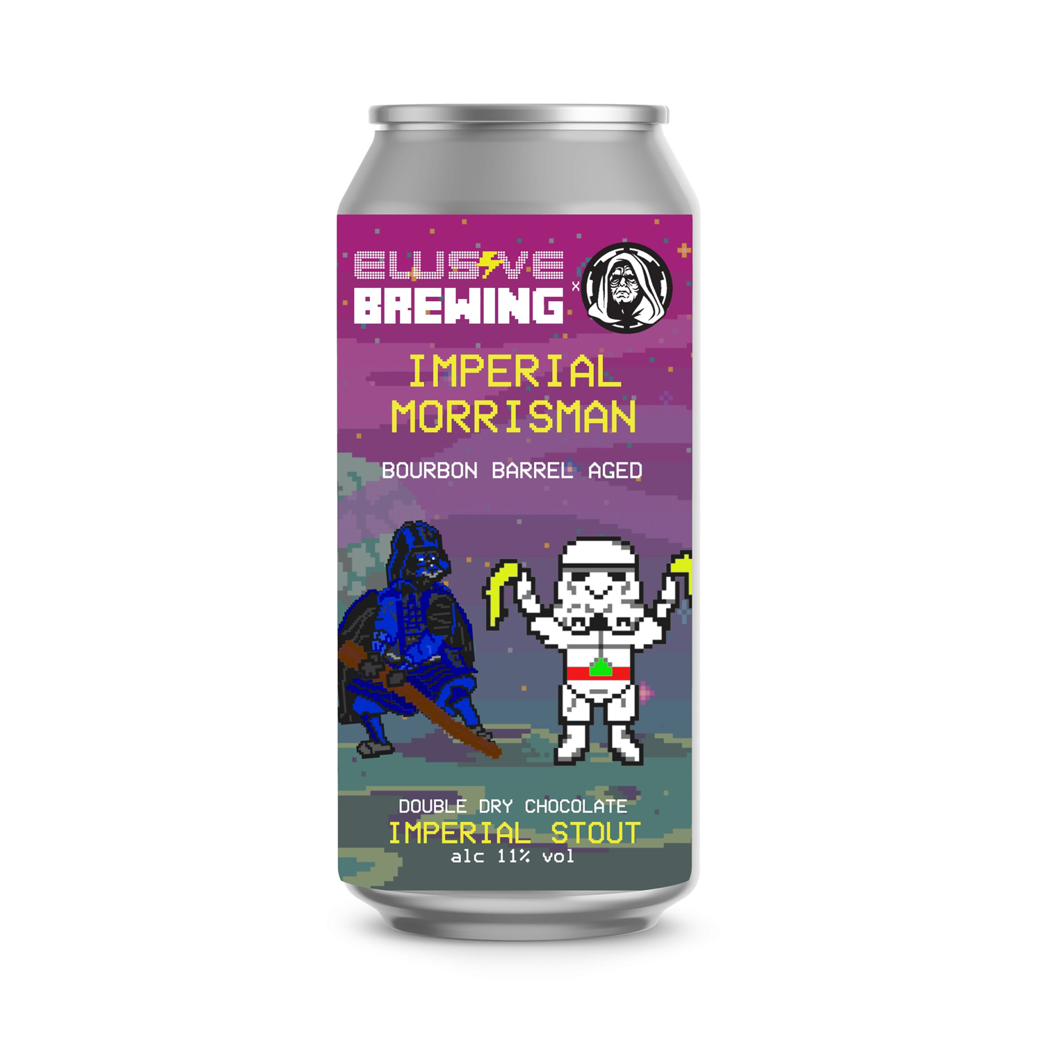 Elusive x Emperor's Bourbon Barrel Aged Imperial Morrisman BA Imperial ...