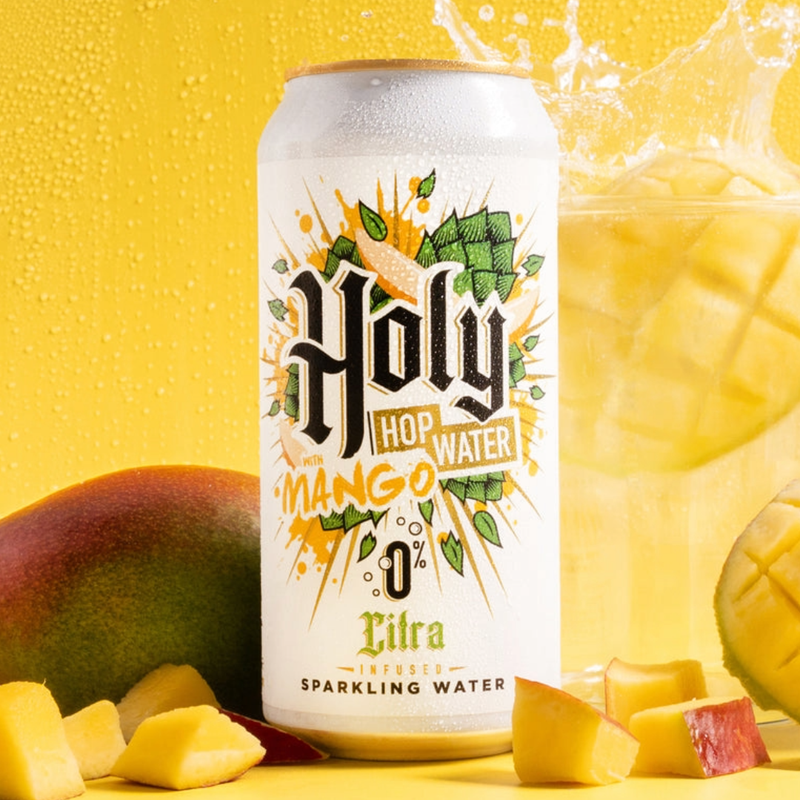 Northern Monk Holy Hop Water MANGO Citra Infused Sparkling Hop Water