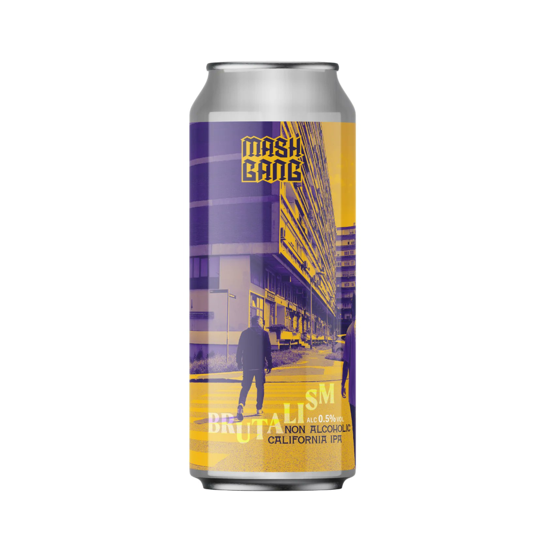Mash Gang Brutalism Non Alcoholic California IPA