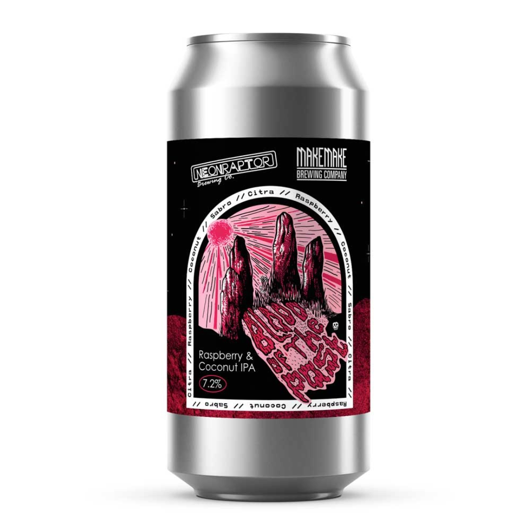 Neon Raptor x Makemake Blood Of The Past Raspberry & Coconut IPA