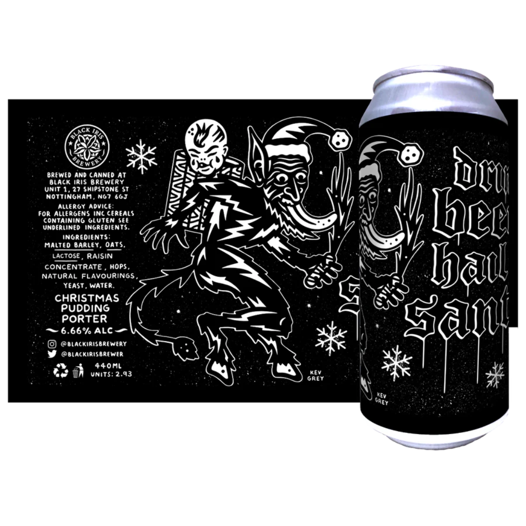 Black Iris Drink Beer Hail Santa Christmas Pudding Porter