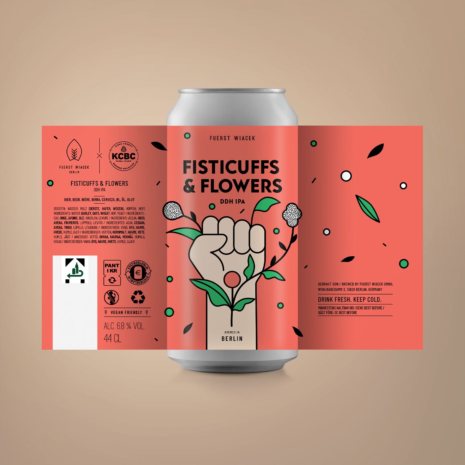 Fuerst Wiacek x KCBC Fisticuffs & Flowers DDH IPA
