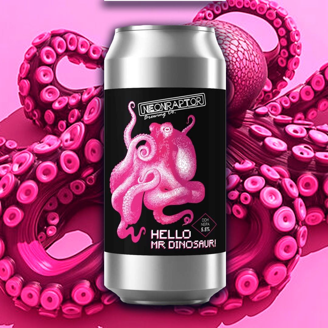 Neon Raptor Hello Mr Dinosaur DDH NE IPA