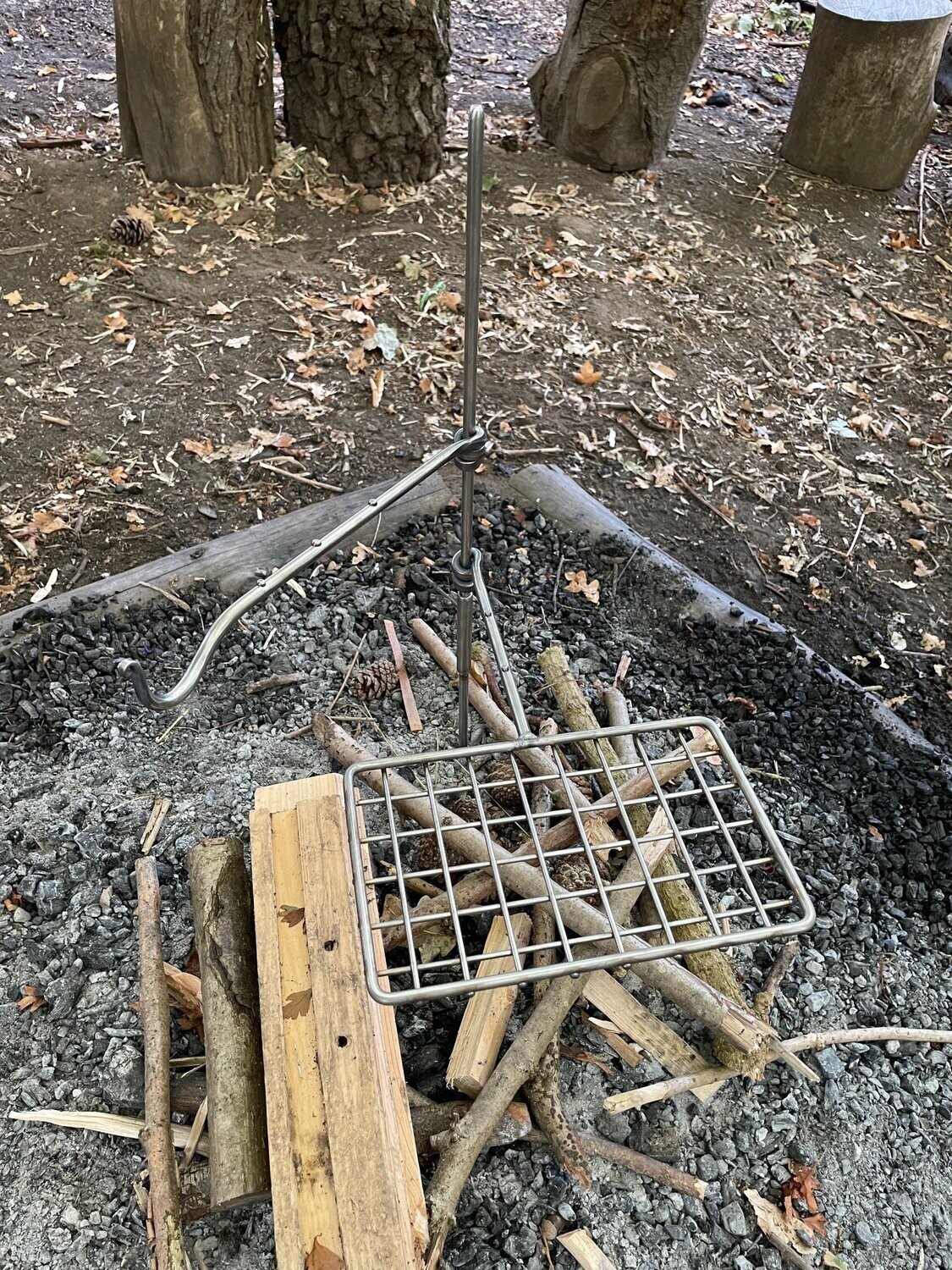 Stainless Steel Grill Mini Fire Anchor/Swing Arm