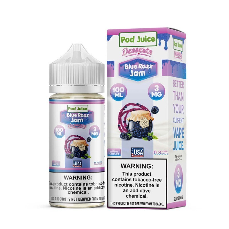 POD JUICE - BLUE RAZZ JAM 100ml