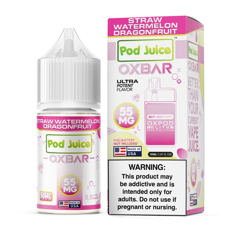 Pod Juice x OXBAR Salt – Strawberry Watermelon Dragonfruit 30mL