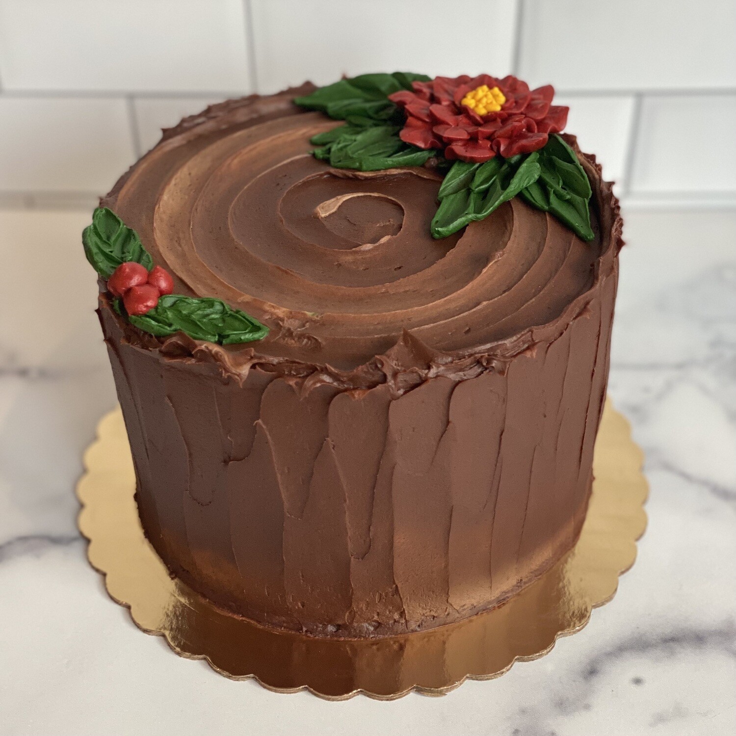 Buche De Noel Layer Cake