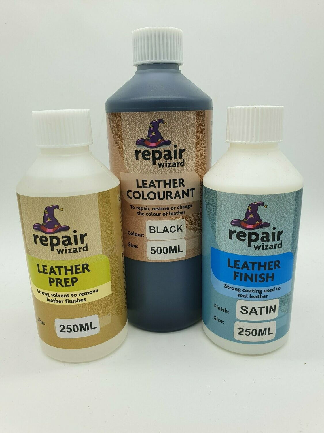 500ml All In One Leather & Vinyl Recolour Restore Set/Kit Includes Prep ...