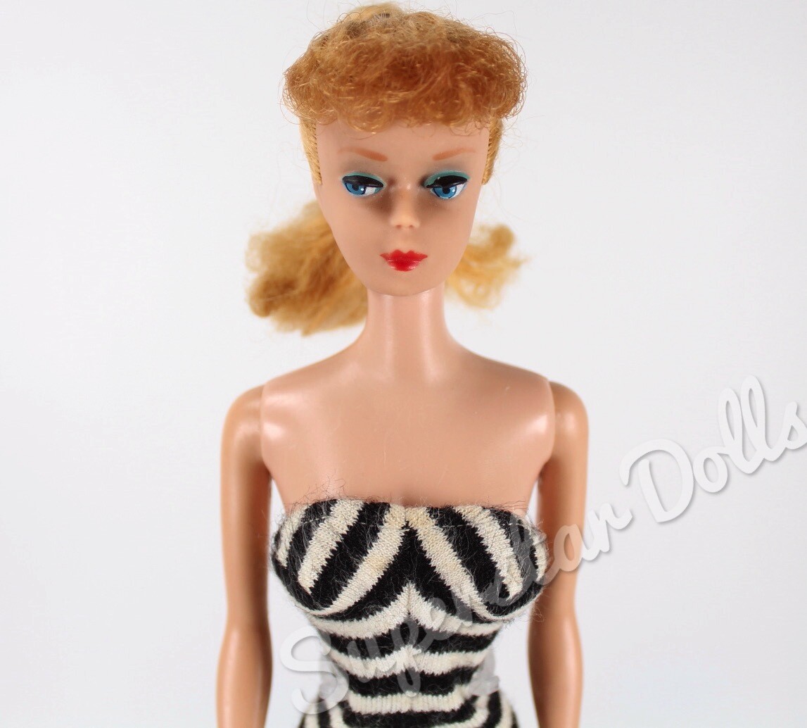Vintage 1960's #6 Blonde Ponytail Barbie Doll