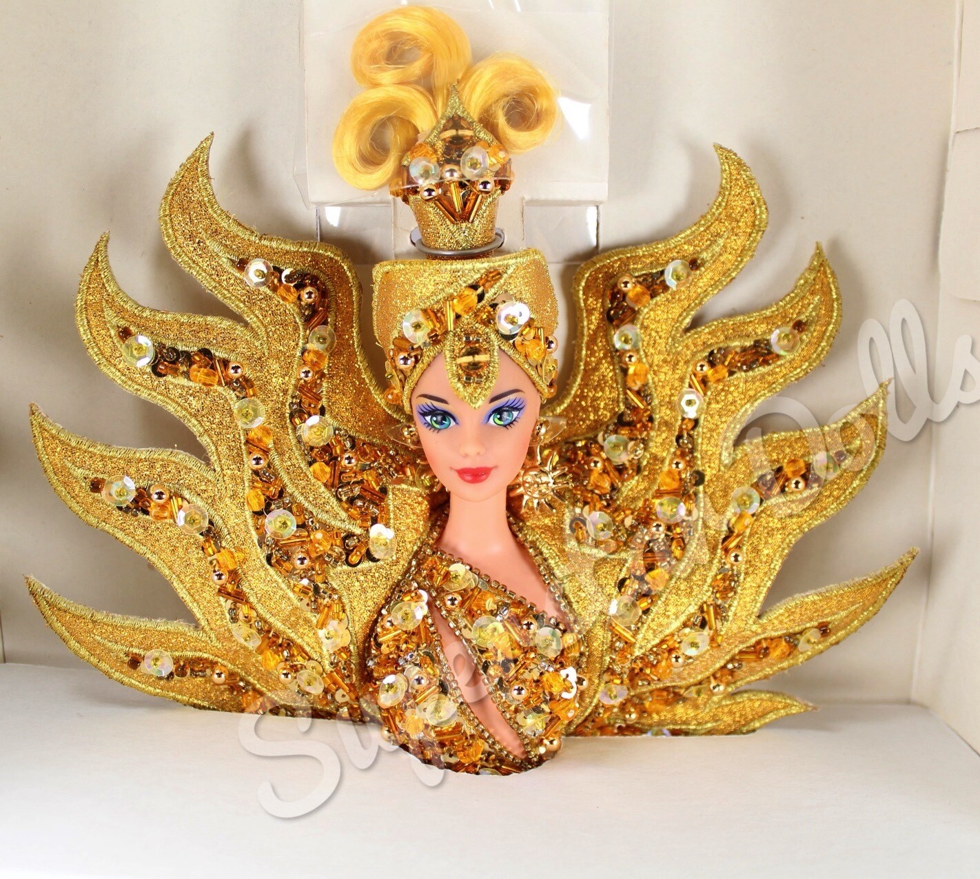 1995 Bob Mackie Goddess Of The Sun Barbie Doll