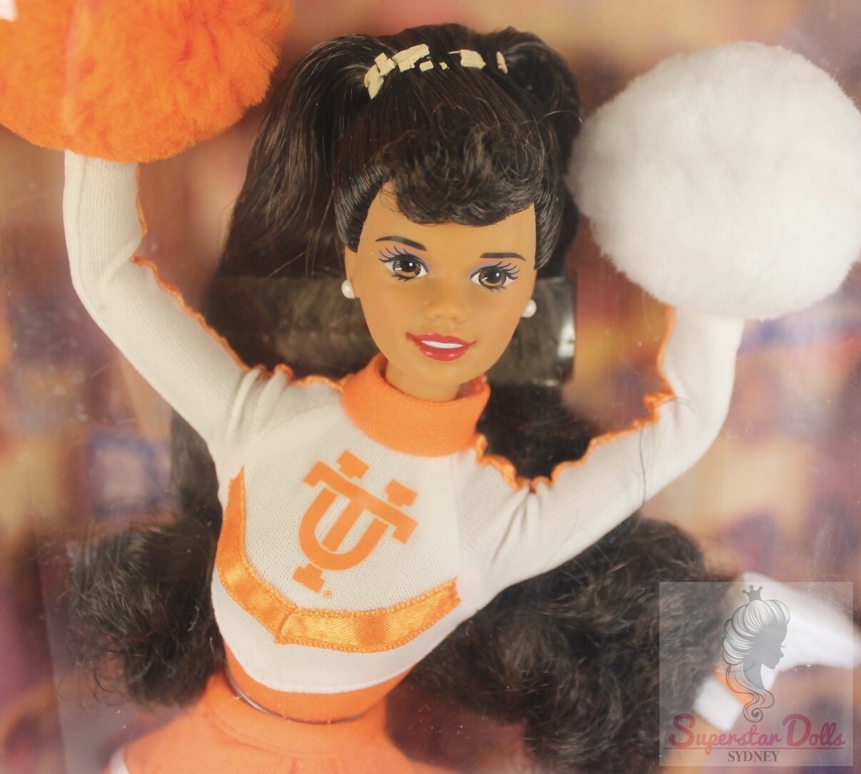 1997 University Tennessee African American Aa Barbie Doll
