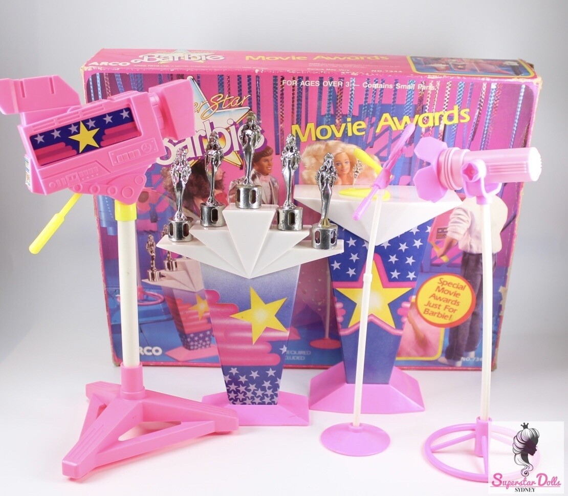 1989 Superstar Barbie Movie Awards DE-BOXED Set By Acro