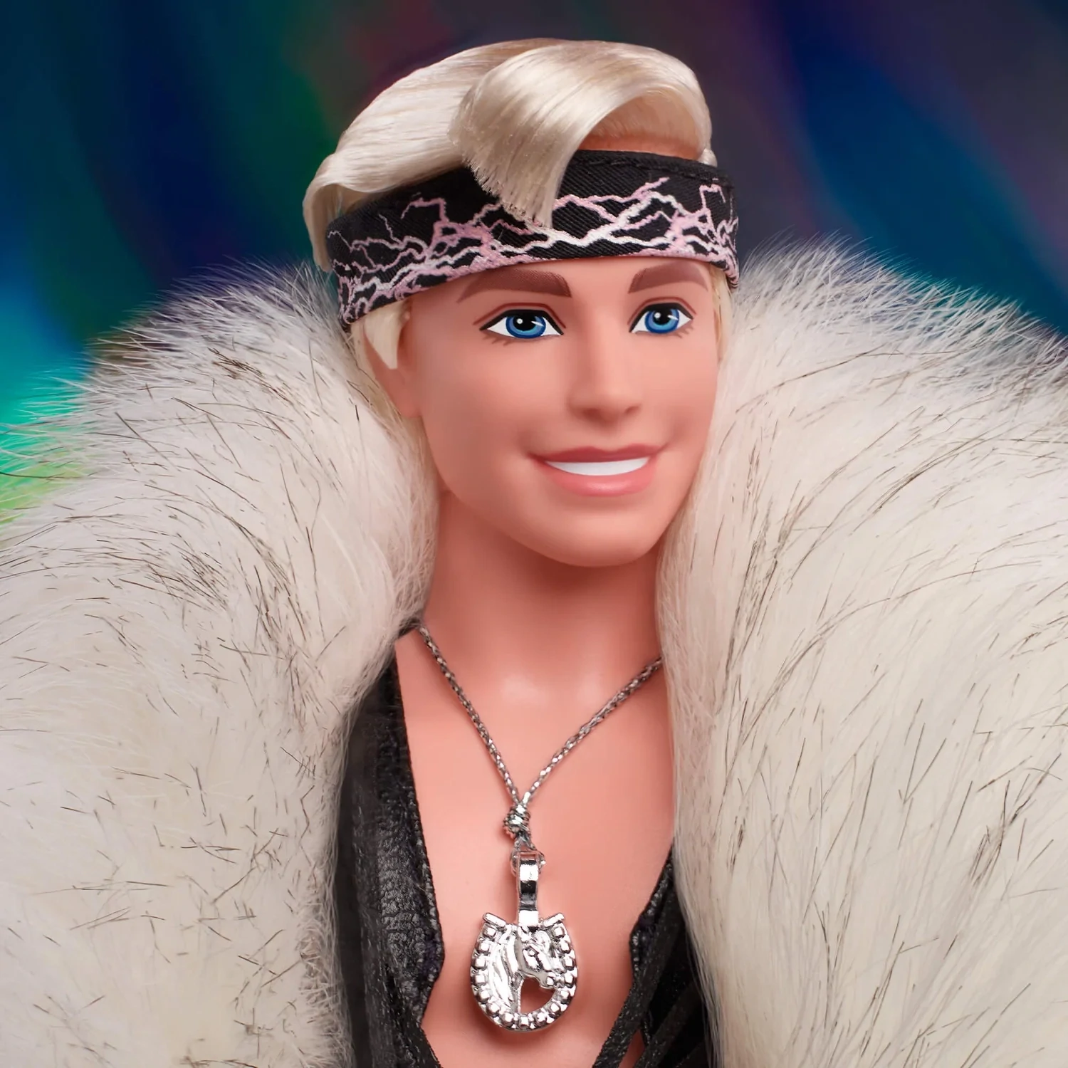 2023 Black Label: Ken Doll in Faux Fur Coat and Black Fringe Vest ...