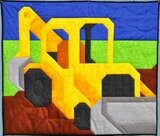 Backhoe Quilt Pattern - 3 sizes - PDF