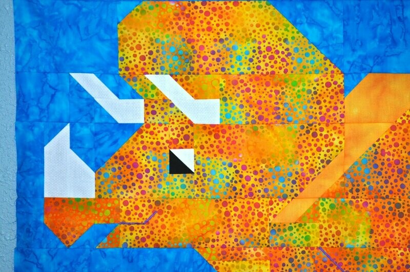 Triceratops Dinosaur Quilt Pattern - 3 Sizes - PDF
