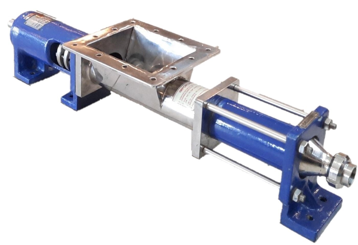 Pompa Ulir WF - SS-316 Hypalon - Single Stage Hopper Screw Pump