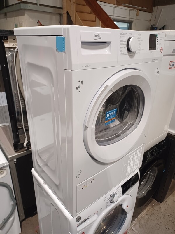 Beko DTIKP71131W 7kg Bult In / Integrated Heat Pump Condenser Dryer ...