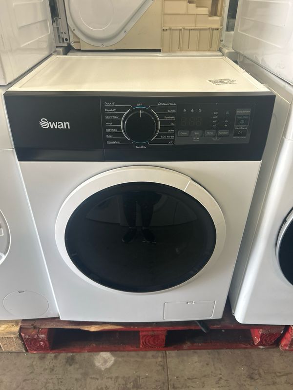 Swan SW75120B 7kg Load 1200 Spin Washing Machine Black New
