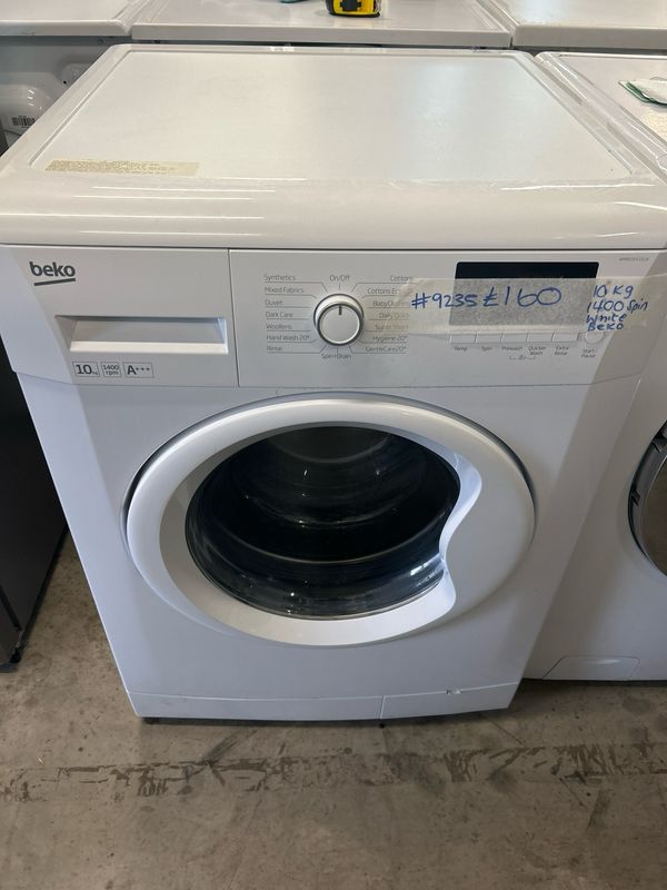 Beko WMB101433LW 10kg Load 1400 Spin Washing Machine White Refurbished