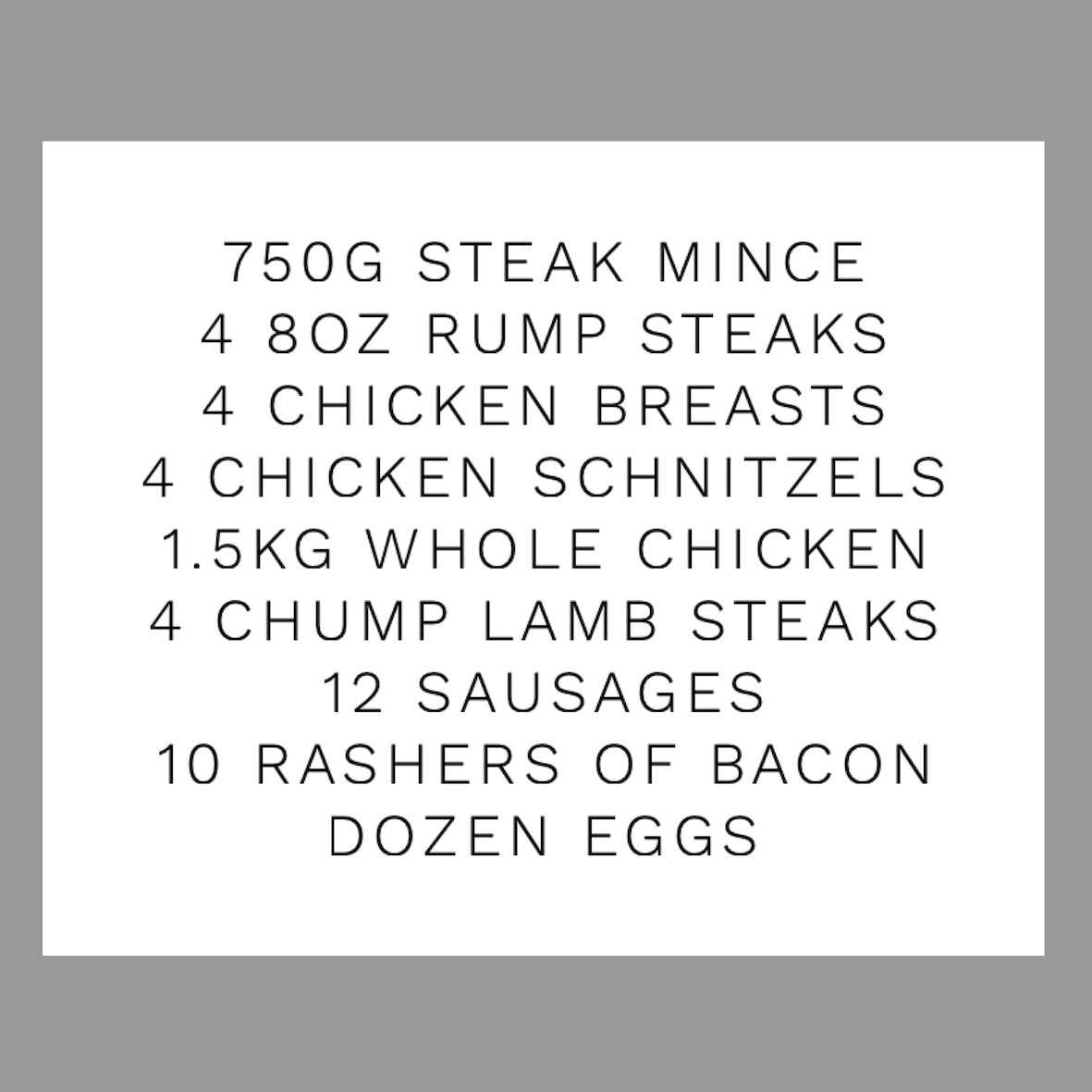 Medium Meat Box | Haywards Butchers & Farmshop