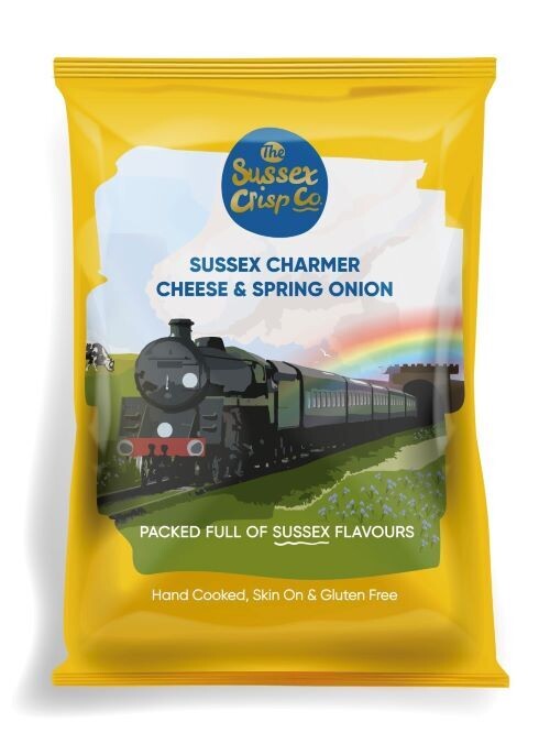 Sussex Charmer Cheese & Spring Onion Crisps 40g | Haywards Butchers ...
