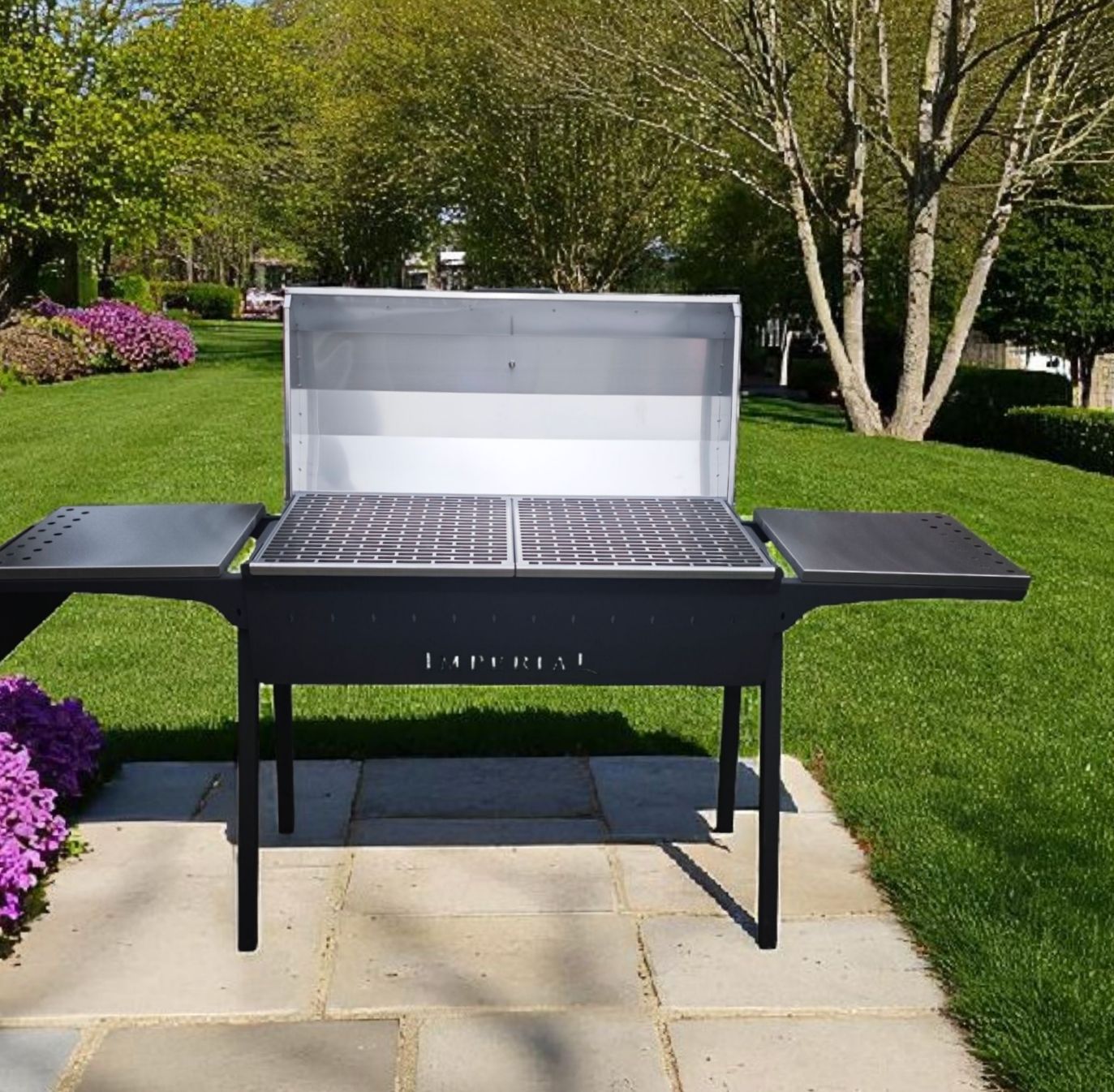 Robuster Mangal Grill aus 5mm Stahl mit bequemer Ausstattung