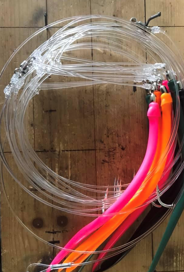 Rigged Gummimakk Lures