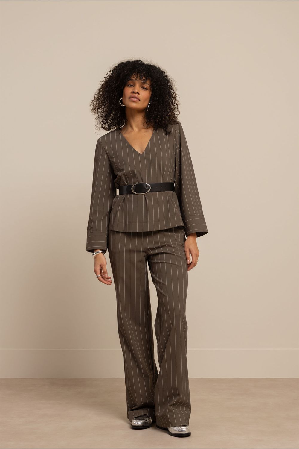 Marilon Stripe Trousers Studio Anneloes – New Army & Kit | Rootz69 ...