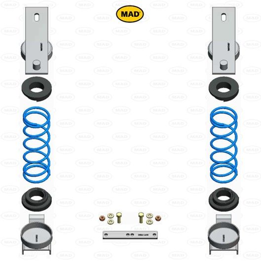 MAD Suspension Auxiliary Coil Springs FIAT Doblo 223. 223L