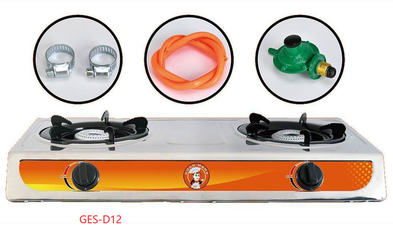 Good Mama Gas Stove 2 Plate Stainless Steel-D12