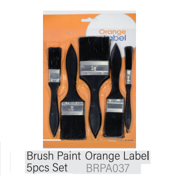 Orange Label Paint Brush 5 Pcs Set