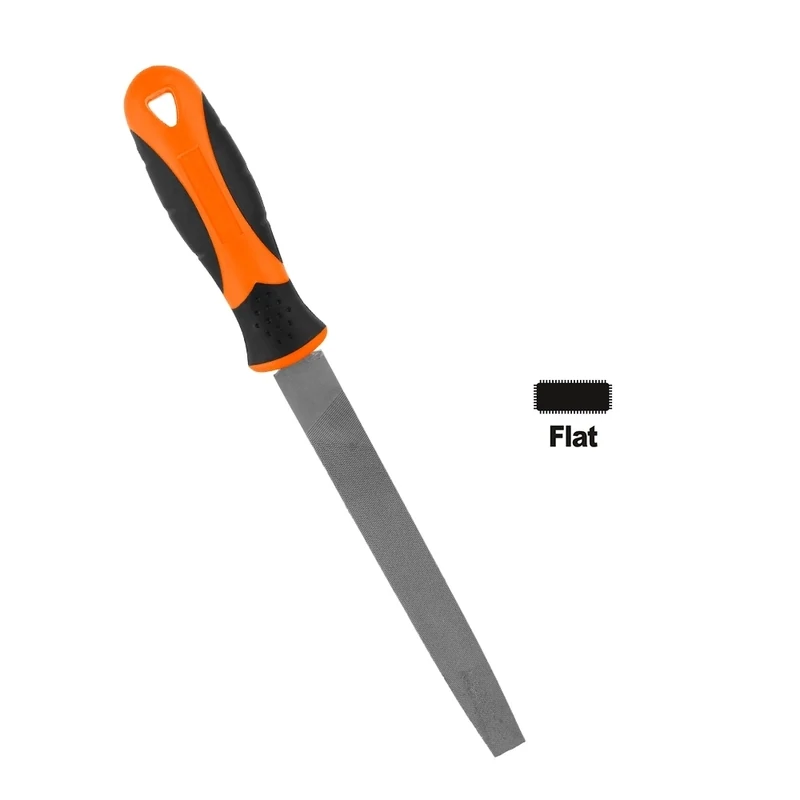 Shind Flat Steel File For Deburring With Soft Handle
