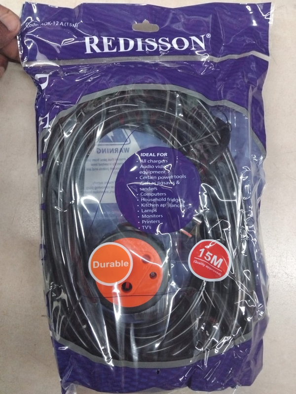 Redisson Heavy Duty Extension Cord Black