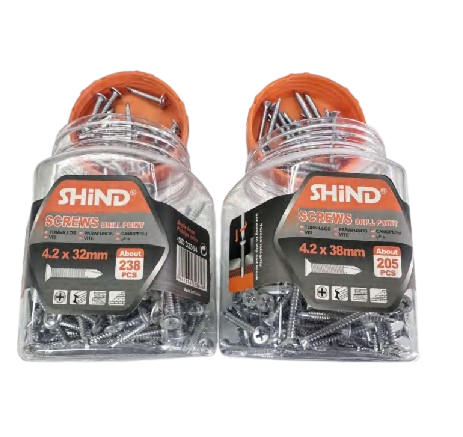 Shind Drill Point Screws Galvanized Coated