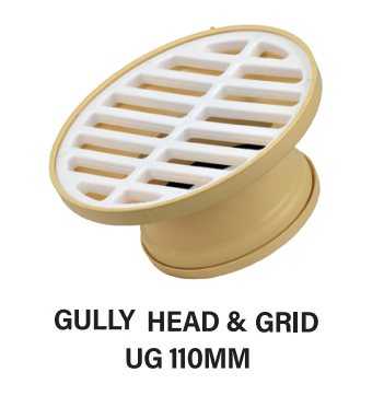 110mm Gully Head & Grid