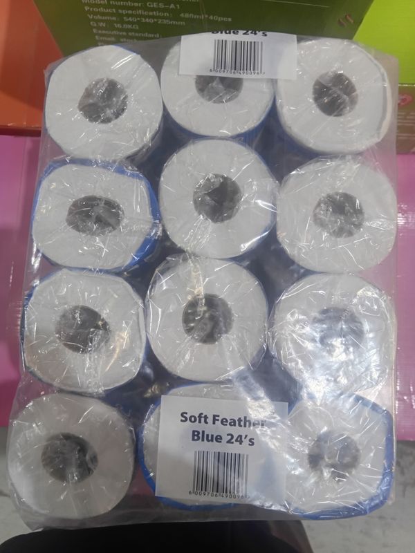 Toilet Rolls Tissue 24s Soft Feather Blue Premier Rec/2p/200