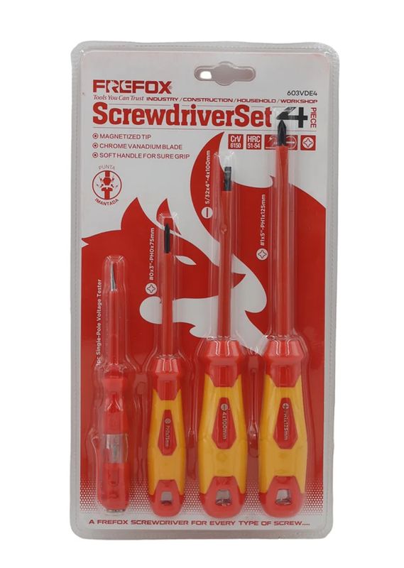 Firefox 4 Pcs BOLT Screwdriver Set